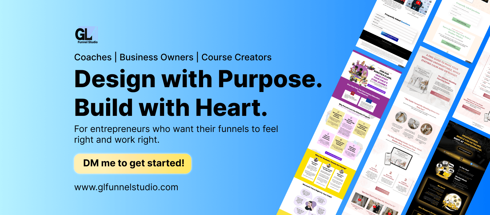 GL Funnel Studio | Design and Build Gorgeous High-Converting Funnels